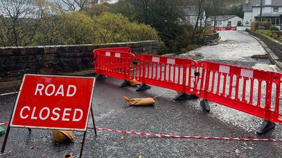 Bridge of Cally: Flood-damaged bridge partially reopens - BBC News