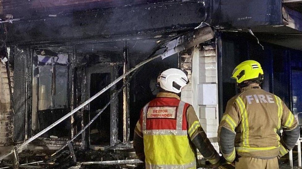 Maldon: Family home engulfed in fire caused by charging vape - BBC News