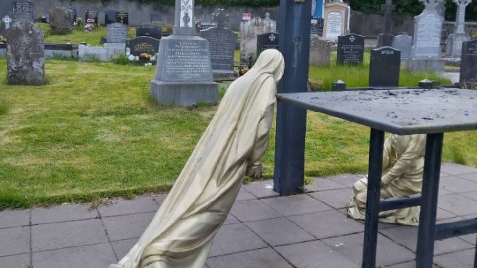 Ballymena: Graves damaged in 'act of desecration' at Crebilly cemetery ...