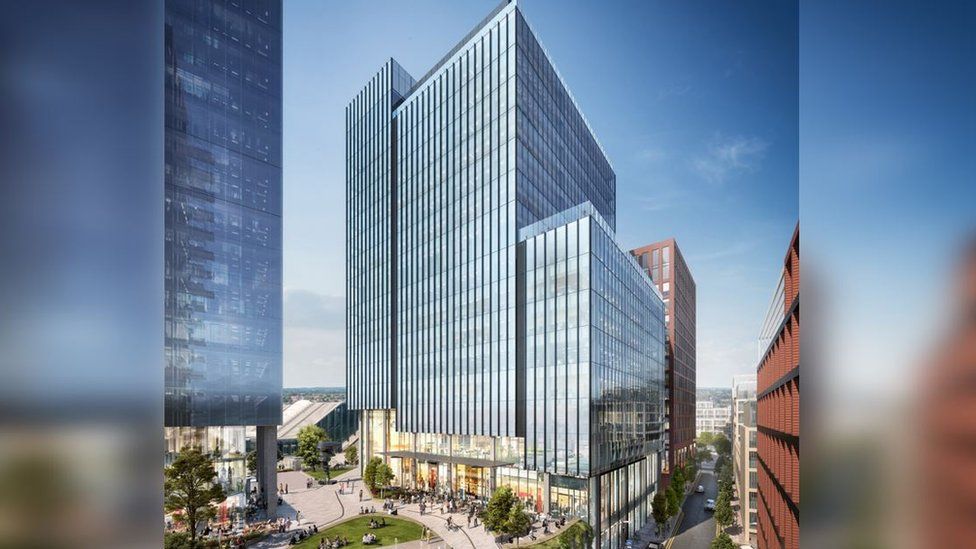 Reading landmark office building to open in 2024 - BBC News