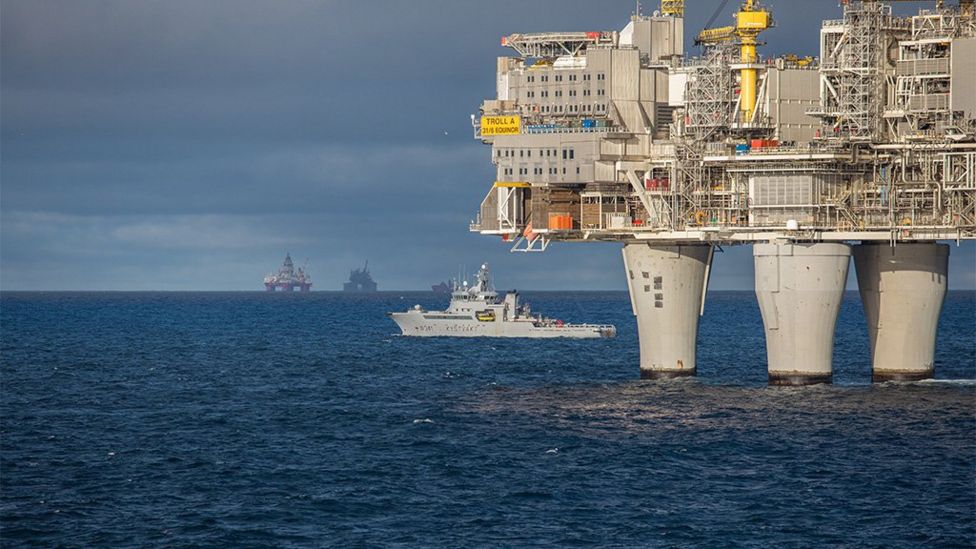 A journey to the site of the Nord Stream explosions - BBC News