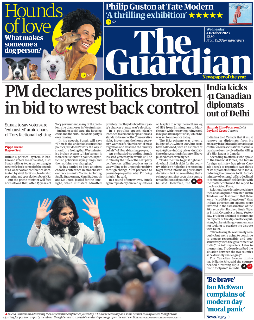 Braverman's migration 'hurricane warning' and 'Beckham Netflix shock ...