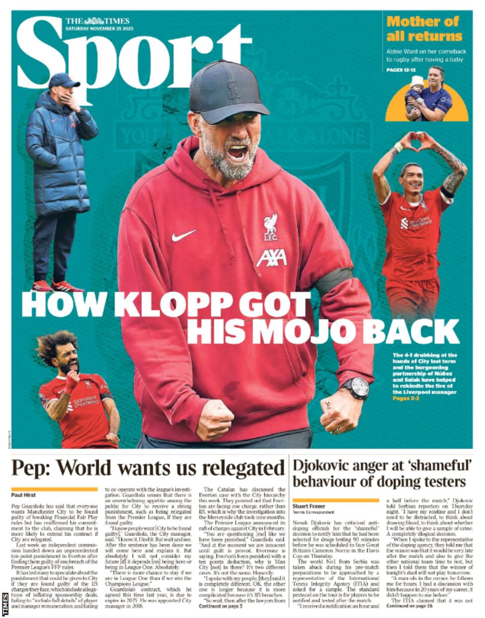 Saturday's back pages - BBC Sport