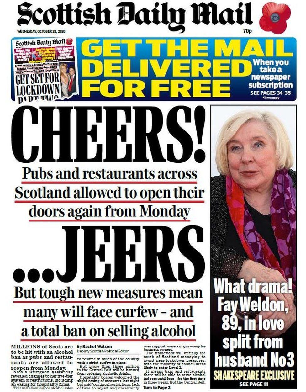 Scotland's papers: 'Cheers and jeers' as MSPs back new lockdown - BBC News