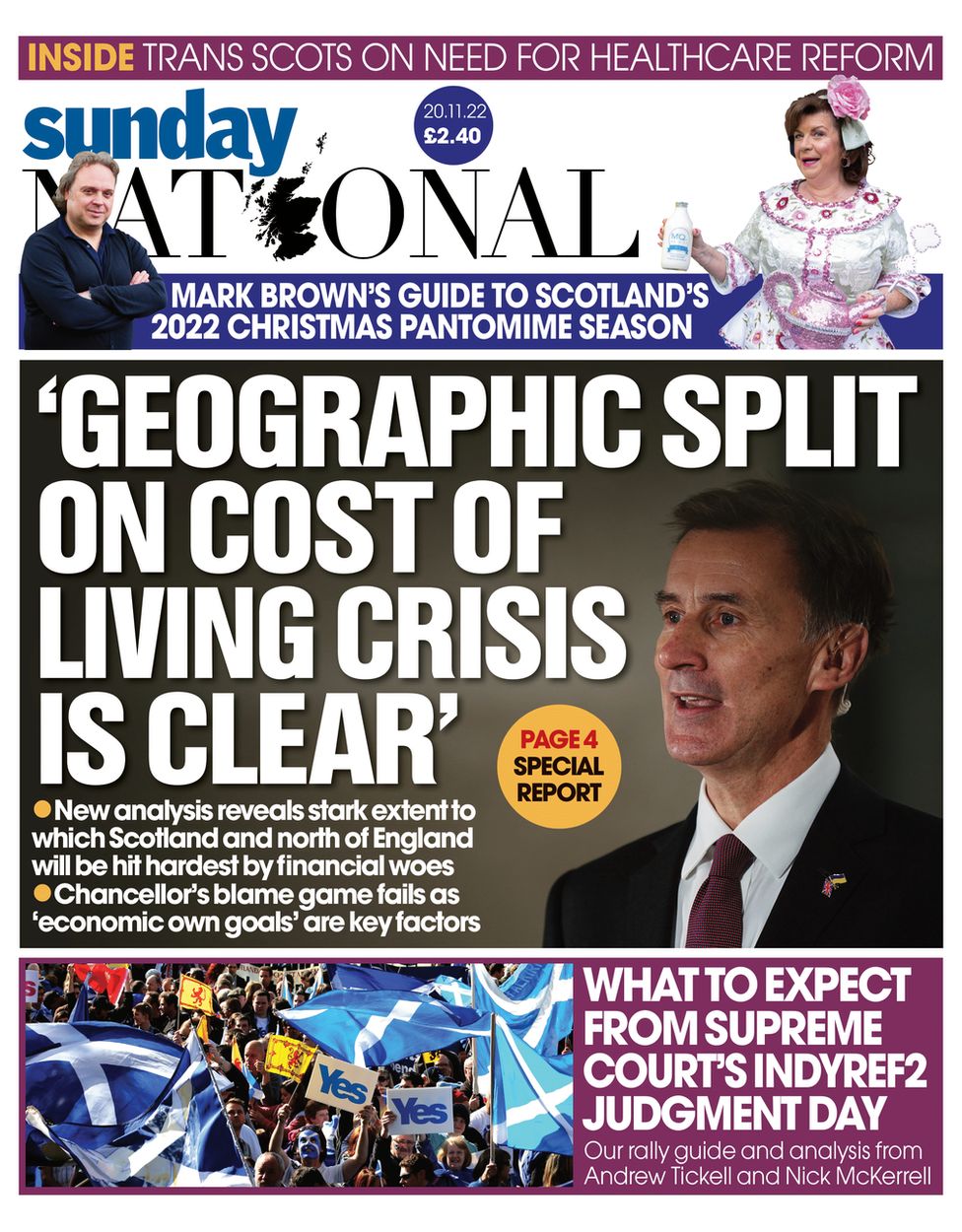 Scotland's papers: Homecoming 'better than a lottery win' - BBC News