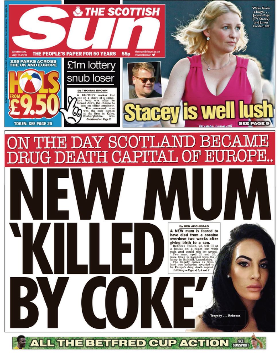 Scotland's papers: Drug deaths 'disgrace' and Boris boost - BBC News