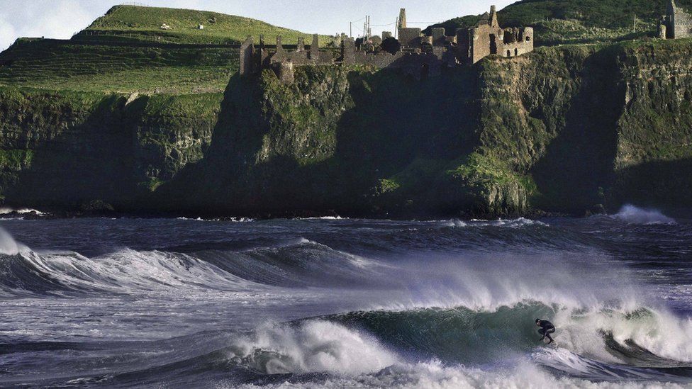 Surfing exhibition dives into Ireland's love of big waves - BBC News