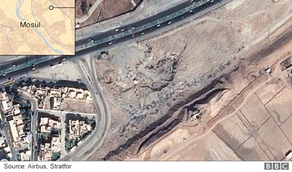 Mosul: Satellite images reveal city damage - BBC News