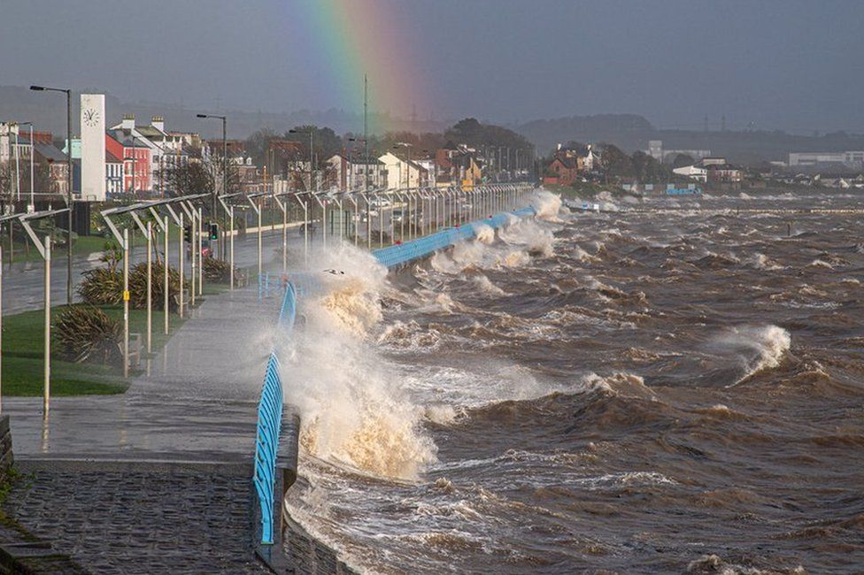 Storm Barra in pictures: Strong winds and heavy rain hit Northern ...