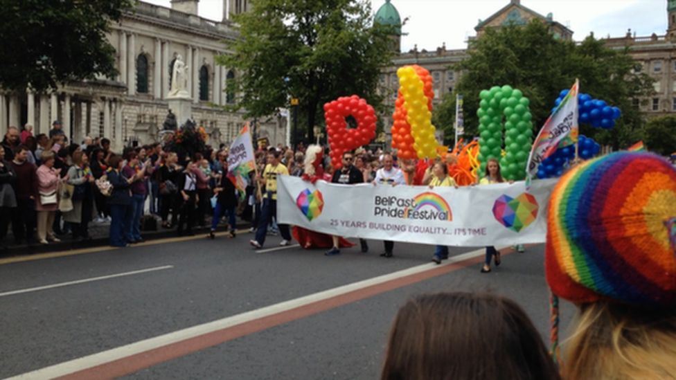 Belfast Pride: Thousands attend 25th annual parade in city - BBC News