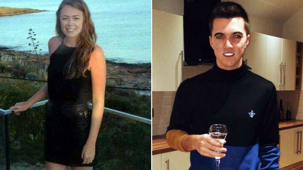 Two Alton Towers victims present cheque to hospital staff - BBC News