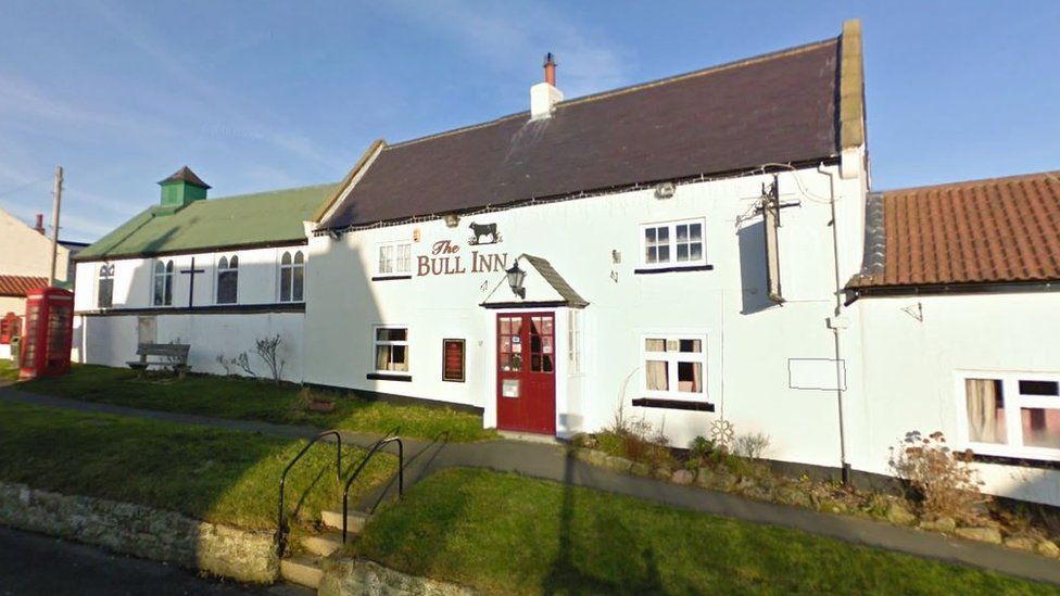 Arson investigation after fire at Gristhorpe's The Bull Inn - BBC News