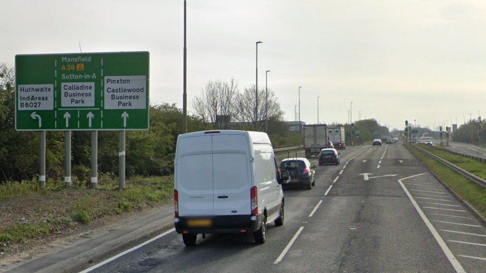 Major resurfacing works to begin on A38 in Nottinghamshire - BBC News