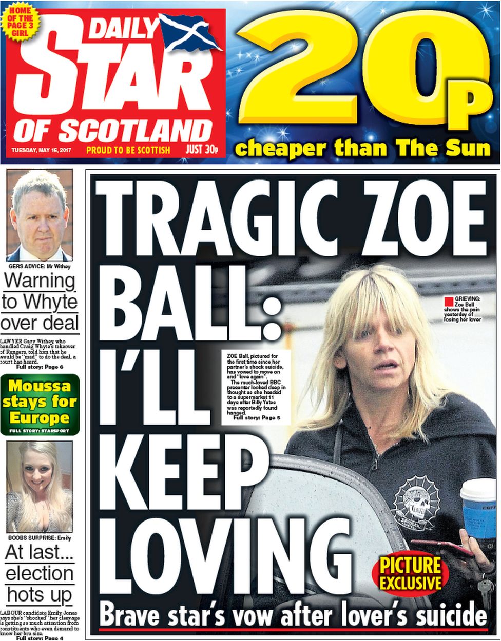 Scotland's papers: Brady dead and Corbyn's 'pitch for power' - BBC News