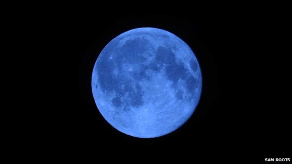 Blue moon: You capture a rare lunar event - BBC News