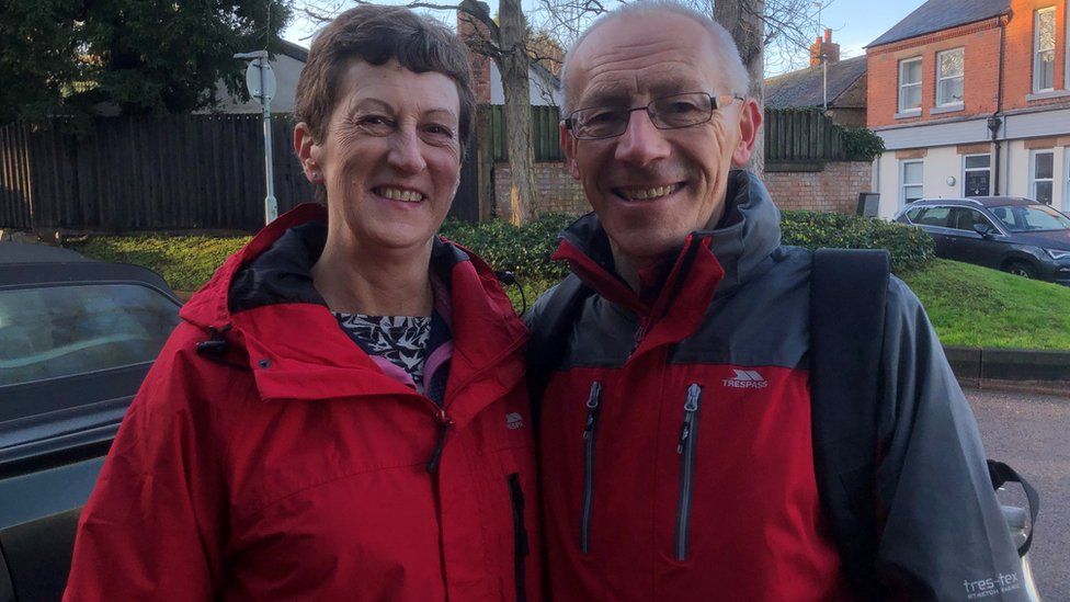 Father walks 29 miles in son's memory on birthday - BBC News