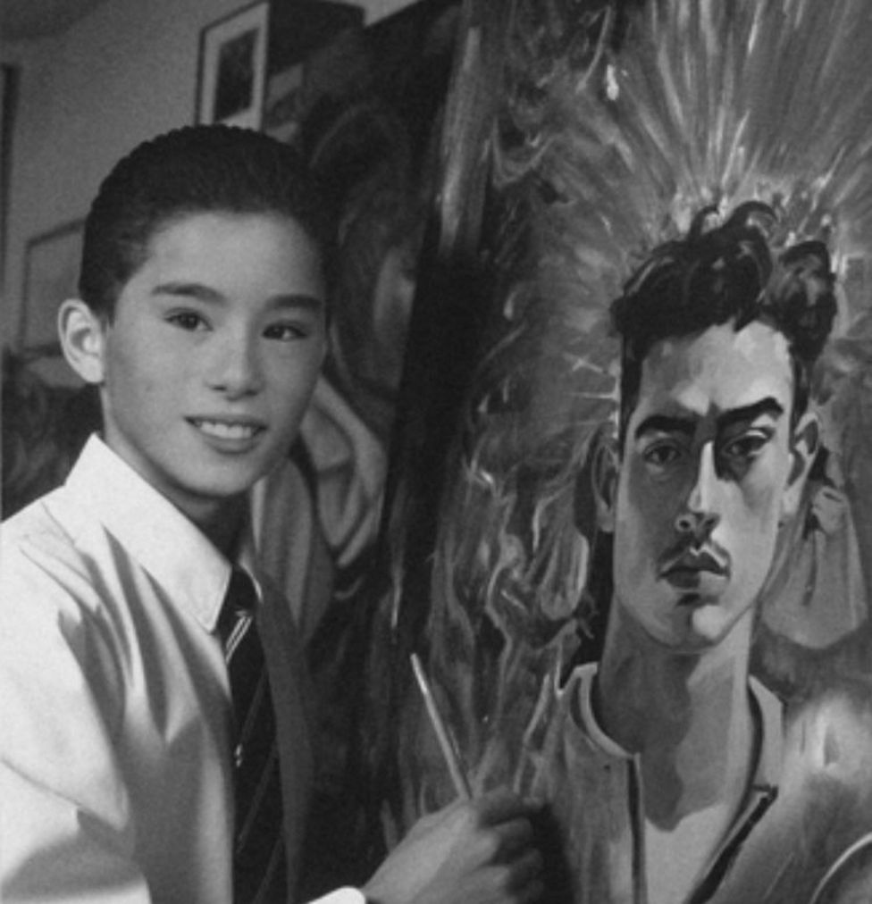 How the art world adopted Glasgow 'Slum Boy' Juano Diaz - BBC News
