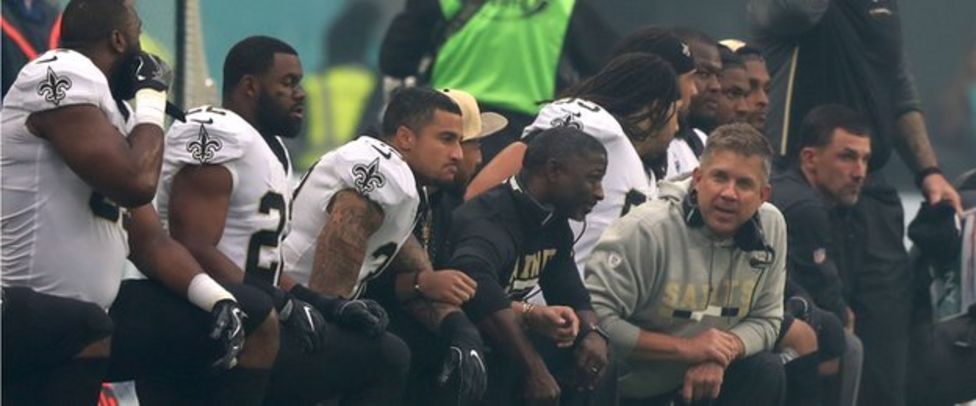 NFL players continue protest in defiance of US President Donald Trump ...