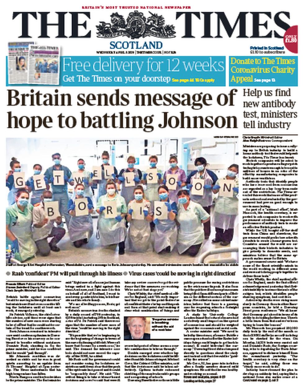 Scotland's papers: Boris battles on and miracle in Perthshire - BBC News