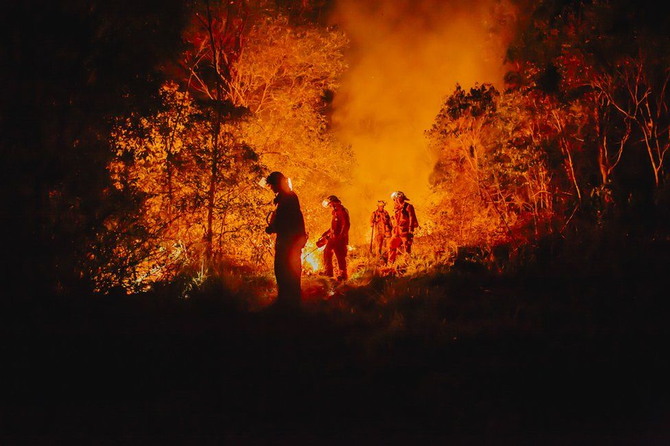 When a photographer became a volunteer firefighter - BBC News