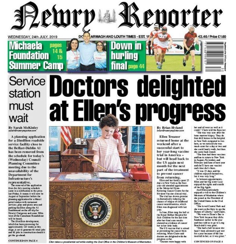 Weekly papers: Fly-tipping and a goose on the mend - BBC News