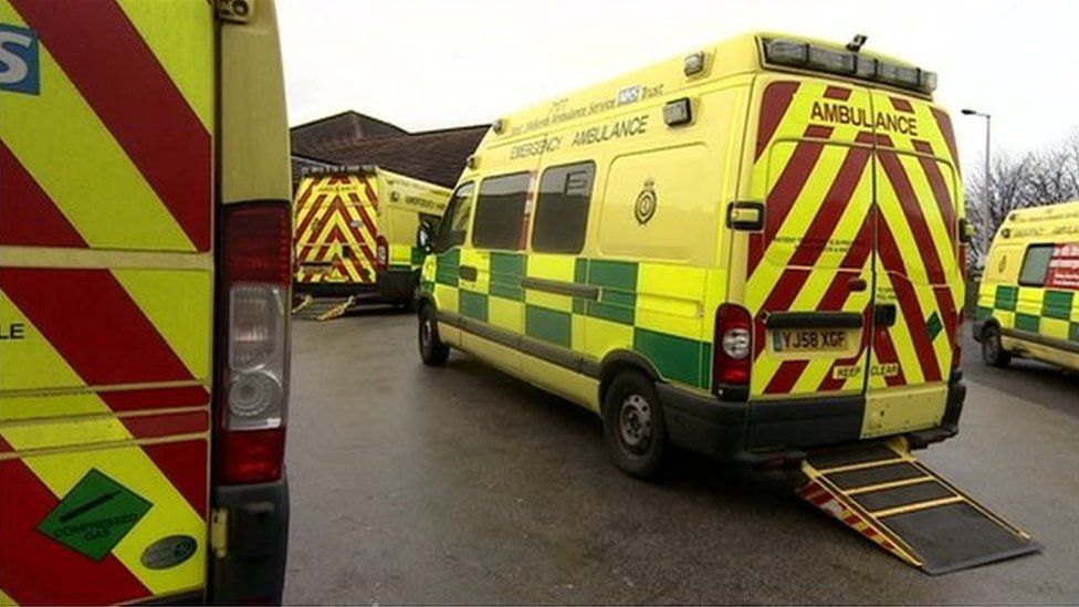 Boy taken to hospital in fire engine as no ambulances available - BBC News
