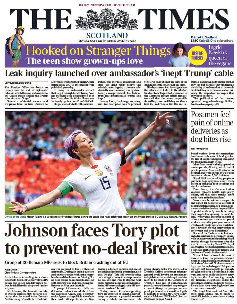 Scotland's papers: SNP pressure Mundell over no-deal cabinet - BBC News