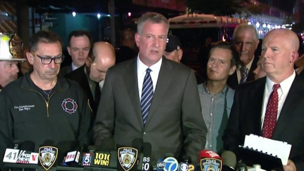 NYC explosion: 'People running for their lives' say eyewitnesses - BBC News