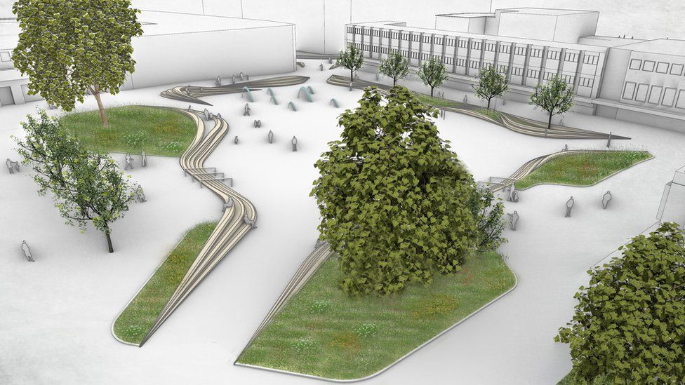 Gloucester Kings Square regeneration plans unveiled - BBC News