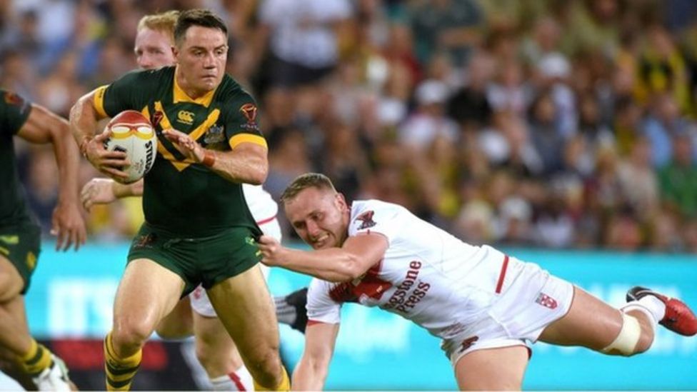 Lost Rugby League Word Cup trophy fitted with GPS tracker - BBC News