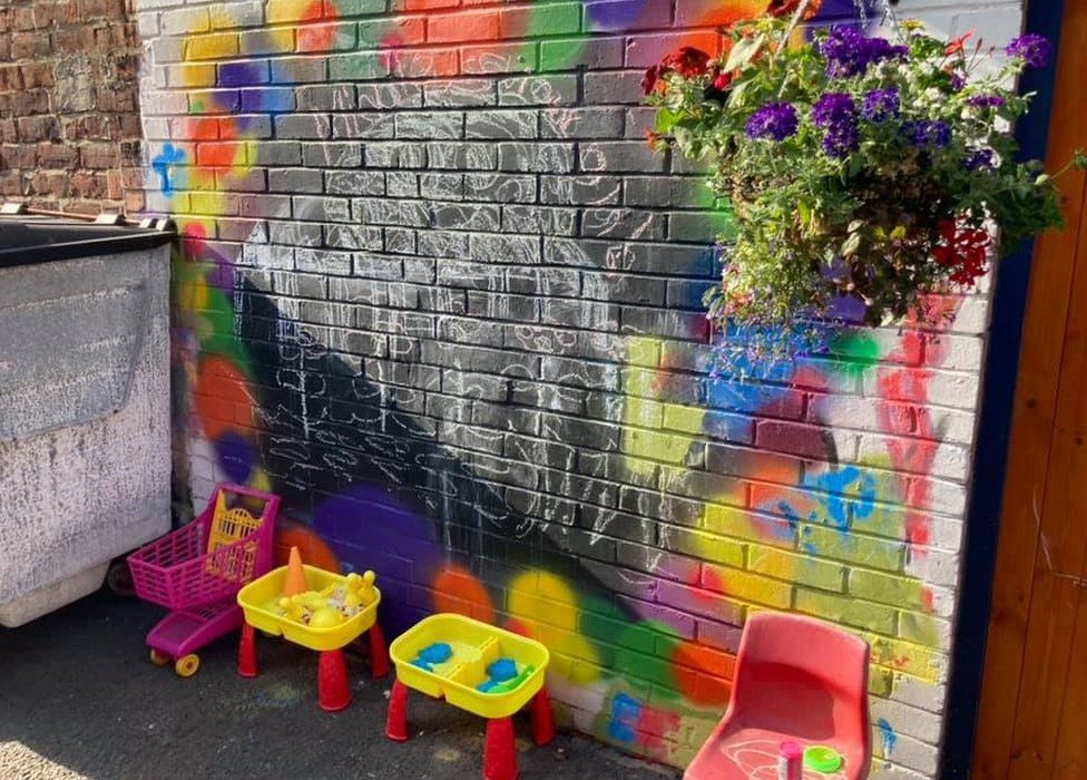 Middlesbrough community transform rundown back alley - BBC News