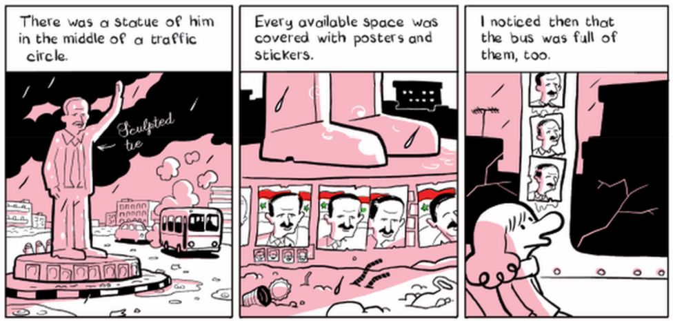 A cartoon journey through a Middle East childhood - BBC News