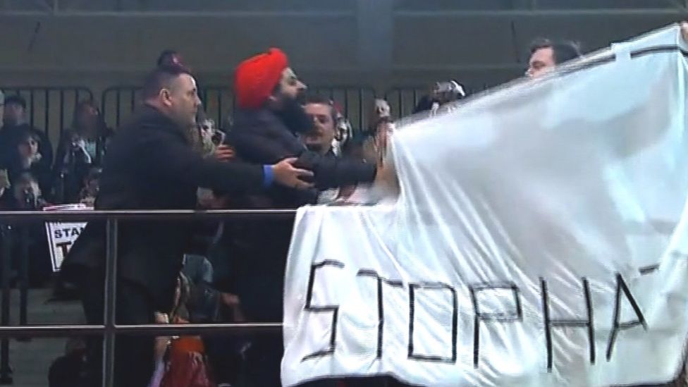 Meet the Muslims, Sikhs and Hindus supporting Trump - BBC News