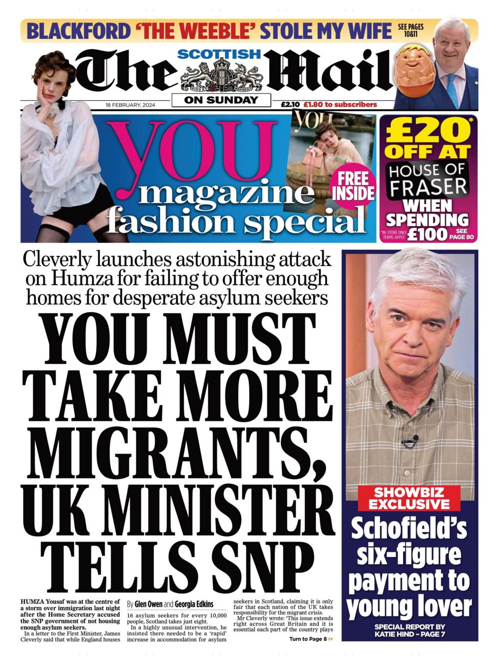 Scotland's papers: Migrant pressure and 'neglected' Scottish roads ...