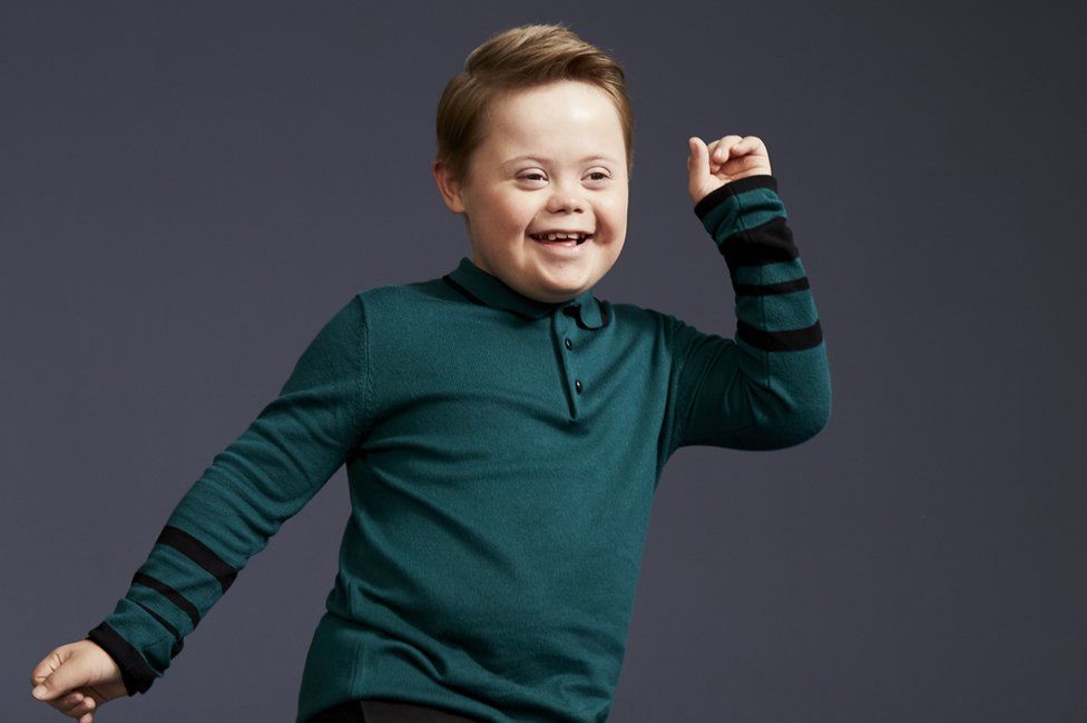 Modelling debut for boy, 11, with Down's syndrome - BBC News