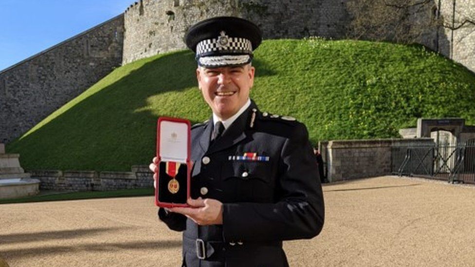 West Midlands chief constable knighted at Windsor Castle - BBC News