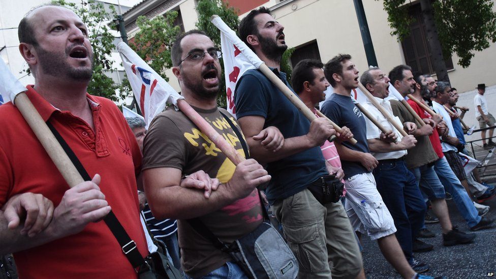 Greece bailout: Merkel faces rebellion by MPs as key vote looms - BBC News