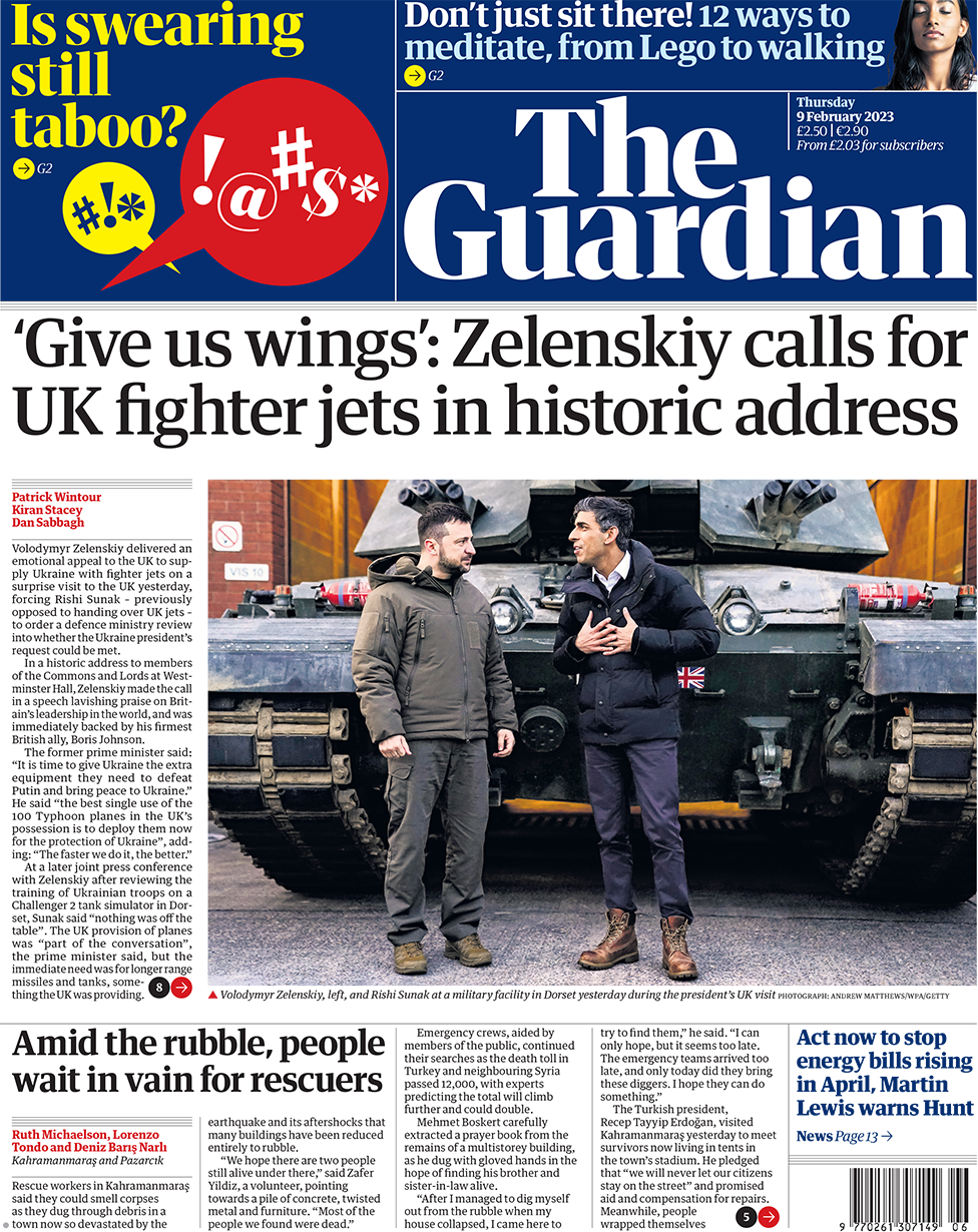 'Give us wings for freedom' and 'UK warns Putin' - BBC News