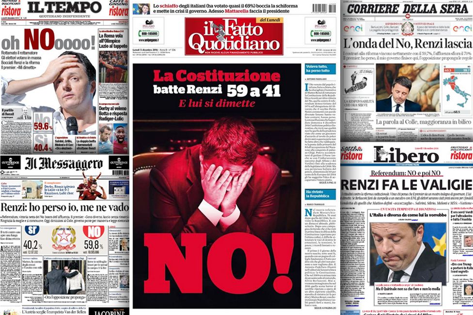 Italian press: 'Popular revolt' brought down Renzi - BBC News