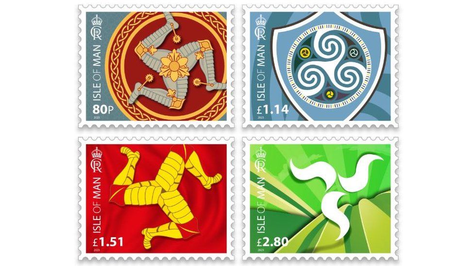 Isle of Man issues first stamps with King Charles' cypher - BBC News