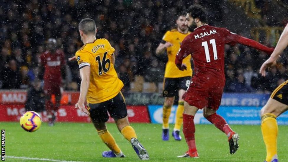 Wolves 0-2 Liverpool: Mohamed Salah helps Reds go four points clear ...