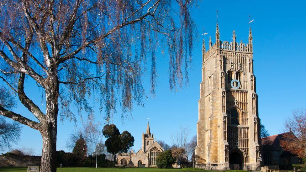 Historic Evesham Abbey reopens after £1.3m restoration - BBC News
