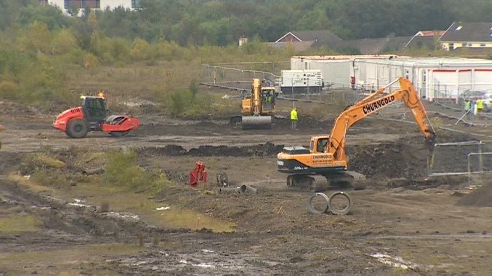 Works starts on Trago Mills' Merthyr Tydfil shops plan - BBC News