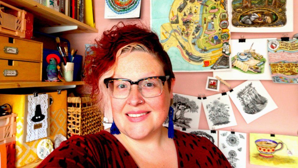 Pum munud gyda'r artist Nichola Harding Hope - BBC Cymru Fyw