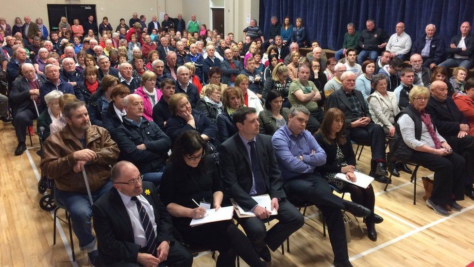 Protest against closure of Roslea GP surgery - BBC News