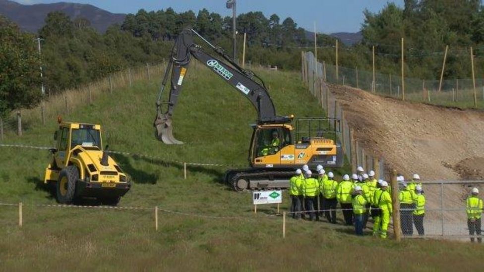 Work begins on dualling A9 from Inverness to Perth - BBC News