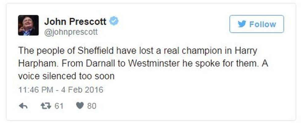 Sheffield Labour MP Harry Harpham dies - BBC News