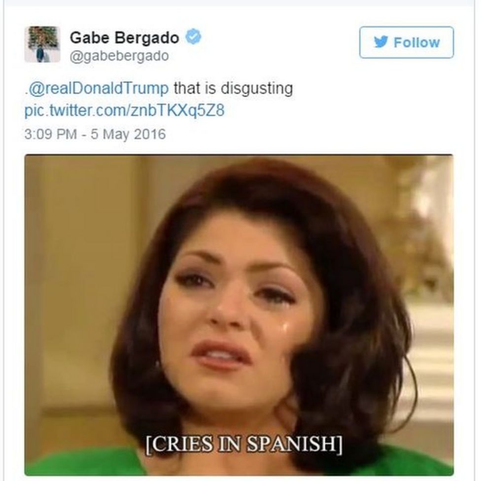 Donald Trump declares Hispanic love with tacos - BBC News