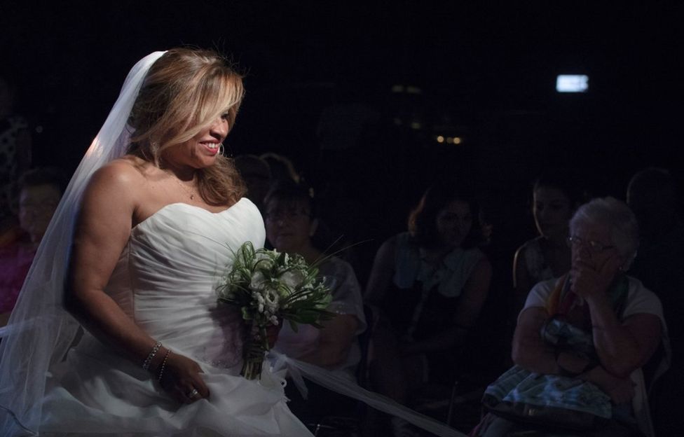 Why an Italian village began a worldly wedding show - BBC News