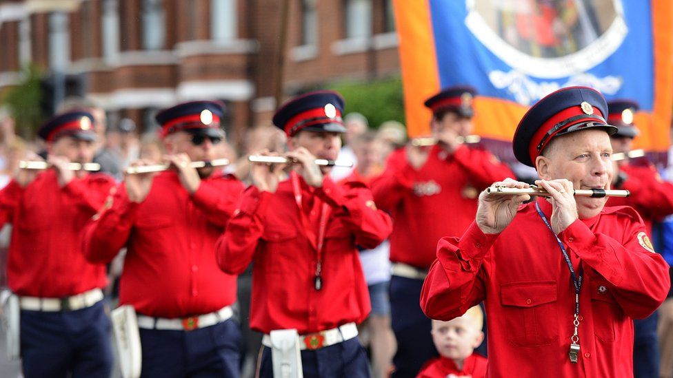 The Twelfth: Orange marches taking place in Northern Ireland - BBC News
